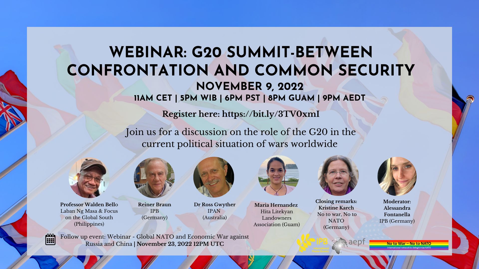 2022/11/09 VIDEO IS ONLINE NOW! G20 SUMMIT- Between Confrontation and ...